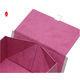 China Pink Folding Cardboard Rectangular Gift Box  With Flap Lid for sale