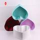 China Luxury 22cm Velvet Jewelry Box Rigid Cardboard Heart Shaped Flower Box for sale
