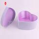 China Luxury 22cm Velvet Jewelry Box Rigid Cardboard Heart Shaped Flower Box for sale