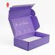 China Custom Logo Jewelry Printing Purple Cardboard Gift Packaging Box For Clothing for sale