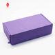 China Custom Logo Jewelry Printing Purple Cardboard Gift Packaging Box For Clothing for sale