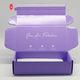 China Custom Logo Jewelry Printing Purple Cardboard Gift Packaging Box For Clothing for sale