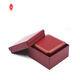China Red Gold Glossy Lamination Leather Jewelry Storage Box 4C Printing for sale