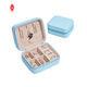 China Travel Portable Storage Pu Leather Jewelry Box Jewelry Display Earring Organizer Box for sale