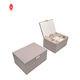 China Large Embossing Leather Stacker Paper Jewelry Gift Boxes Luxury Jewellery for sale
