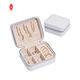 China Leather Pu Leather Jewelry Box  Earring Holder Zipper Portable Jewelry Organizer for sale