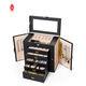 China Large Ring Necklace Velvet Paper Jewelry Gift Boxes Embossing for sale