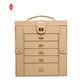 China Large Ring Necklace Velvet Paper Jewelry Gift Boxes Embossing for sale