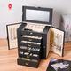 China Large Ring Necklace Velvet Paper Jewelry Gift Boxes Embossing for sale