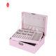 China Mailing Luxury Leather Jewellery Box Travel Ring Necklace Storage for sale