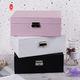 China Mailing Luxury Leather Jewellery Box Travel Ring Necklace Storage for sale