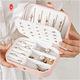 China Women PU Leather Paper Jewelry Gift Boxes Portable Travel Jewelry Case for sale