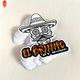 China Doodle Skull  Adhesive Paper Stickers for sale