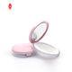 China Ultra Thin Luxury Cosmetic Box Mirror Elastic Mesh Refillable Case With Filp Cover for sale