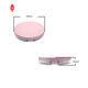 China Ultra Thin Luxury Cosmetic Box Mirror Elastic Mesh Refillable Case With Filp Cover for sale
