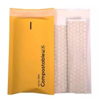 China Carton SGS Recycled Kraft Mailers Eco Friendly Pink Double Kraft Paper Bubble Mailers for sale