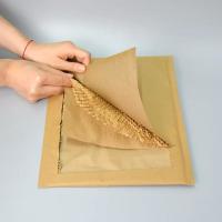 China Express Envelope Kraft Paper Mailer Biodegradable Shockproof Honeycomb Kraft Paper for sale