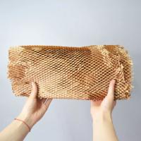 China Express Envelope Kraft Paper Mailer Biodegradable Shockproof Honeycomb Kraft Paper for sale
