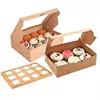 China Luxury Cookie Dessert Reusable Packaging Box Cupcake Holder Paper Box With Inserts for sale