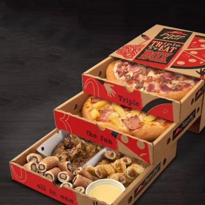 China CANDY Eco Friendly Reusable Packaging Box Stamping Brown Corrugated Kraft Display Box for sale