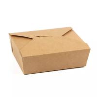 China Disposable Take Away Paper Box Matt Lamination Kraft Bubble Food Packaging for sale