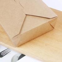 China Disposable Take Away Paper Box Matt Lamination Kraft Bubble Food Packaging for sale