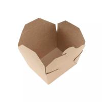 China Disposable Take Away Paper Box Matt Lamination Kraft Bubble Food Packaging for sale