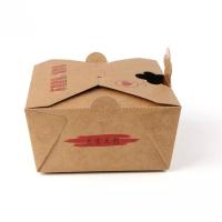 China Disposable Take Away Paper Box Matt Lamination Kraft Bubble Food Packaging for sale