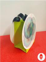 China Luxury 200gsm Art Paper Shopping Paper Bags With Twisted And Bow for sale