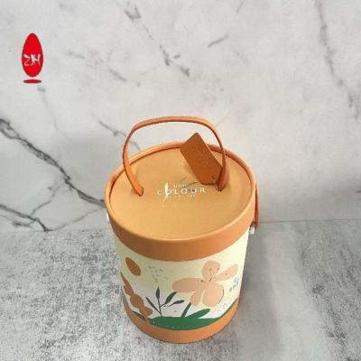 China White Black 350gsm Cardboard Cylinder Tube Box Bottle Packaging for sale
