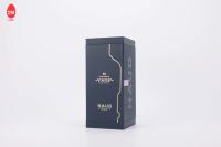 China Custom Logo Black Luxury Red Wine Magnetic Paper Packing Wine Bottle Packaging Gift Wine Box With Window for sale