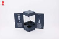 China Custom Logo Black Luxury Red Wine Magnetic Paper Packing Wine Bottle Packaging Gift Wine Box With Window for sale