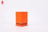 China ECO Friendly Orange Paper Cardboard Gift Packaging Candle Box With Lid for sale