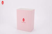 China Paperboard Clothes Shoe Packaging Boxes , Pink Matte Magnetic Gift Box With Ribbon for sale