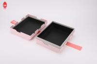 China Luxury Foldable Cardboard Paper Shoes Box , Magnetic Rigid Packaging Pink Gift Boxes for sale