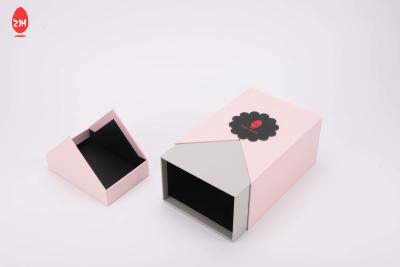 China Pink Cardboard Paper Gift Wig Hair Extension Magnetic Packaging Box Premium Luxury for sale