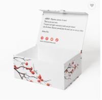 China Custom Kids Clothes Packaging Paper Magnetic Fold Gift Box White Large With Ribbon for sale