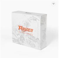China Custom Kids Clothes Packaging Paper Magnetic Fold Gift Box White Large With Ribbon for sale