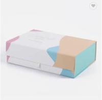 China Customized Size Logo Printing Magnetic Foldable Boxes for Satin Clothes Packaging for sale