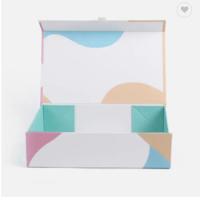 China Customized Size Logo Printing Magnetic Foldable Boxes for Satin Clothes Packaging for sale