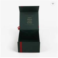 China Valentine'S Day Christmas Chocolate Cookie Candy Green Magnet Box With Ribbon for sale