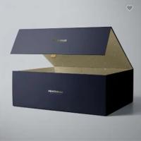 China Custom Logo Closure Gift Boxes Matt Black Cardboard Magnetic Rigid Boxes Recyclable for sale