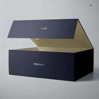 China Custom Logo Closure Gift Boxes Matt Black Cardboard Magnetic Rigid Boxes Recyclable for sale