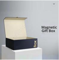 China Custom Logo Closure Gift Boxes Matt Black Cardboard Magnetic Rigid Boxes Recyclable for sale