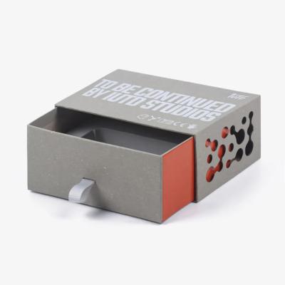 China ECO Square Sliding Box Printing Rigid Cardboard Drawer Phone Case Box Packaging for sale