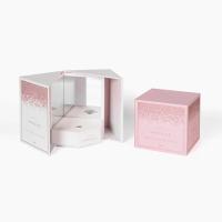 China Cardboard White Matte Cosmetic Boxes Open Door Custom Logo For Cosmetics for sale