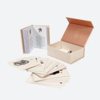 China Pattern Rigid Cardboard Box Recycling Custom Logo Tarot Card Magnet Book Box for sale