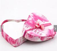 China Pink Heart Shaped Flower Bouquet Packaging Boxes Luxury For Valentine Gift for sale
