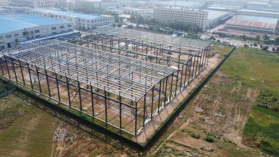 China Prefab H-Section Steel Structure Workshop With Bridge Crane Anti-Corrosion for sale