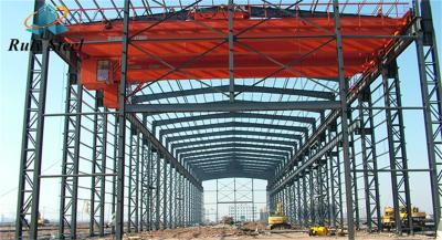 China Building Steel Structure Fabrication Warehouse With Overhead Crane for sale